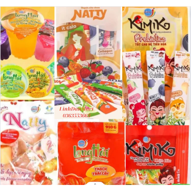 Long Hai Calcium Jelly/ Lapatie Caramel Jelly/ Natty Yogurt Jelly ...