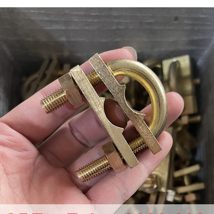 U-shaped grounding pole clamp (Pole and cable clamp) | Shopee Malaysia