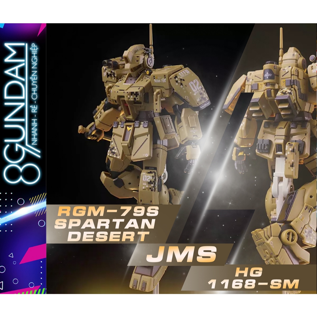 Assembled Model 1168-SM XF-79SH HG GM Spartan Desert Ver. Jms (with water decal) | Shopee Malaysia