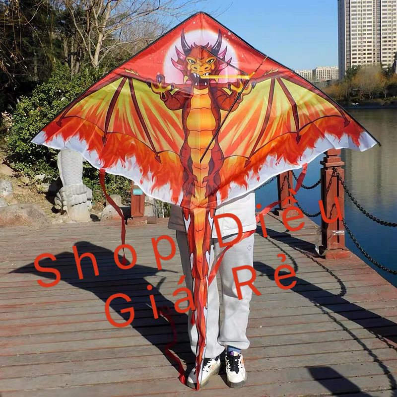 [BUY 1 GET 1 FREE] Dragon kite 150cm x 170cm - FREE 150 meters of ...
