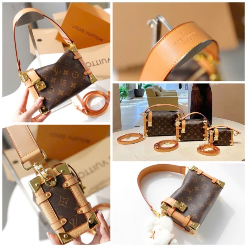 Women's mini Side trunk handbag sz19cm, 100% genuine leather, very ...