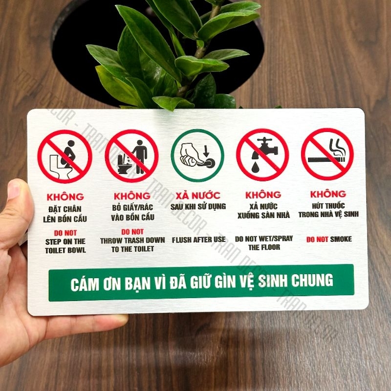 Premium type /Toilet Rules Sign - Reminder - Signs in Toilet, WC, Super ...