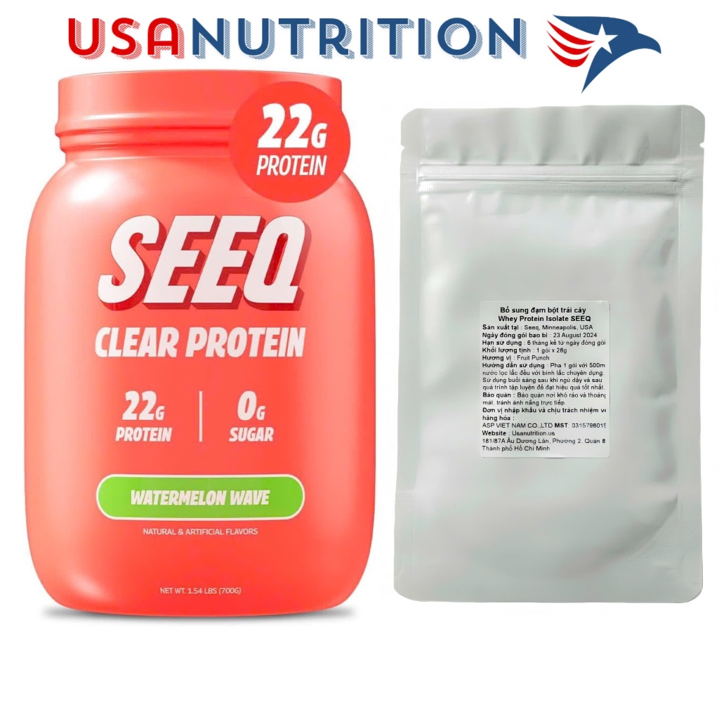 Fruit powder Protein supplement Whey Protein Isolate SEEQ Clear Protein ...
