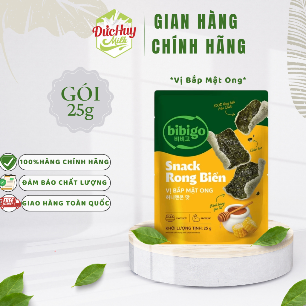 BIBIGO Crispy Dried Seaweed Snack Traditional Flavor / Honey Corn ...