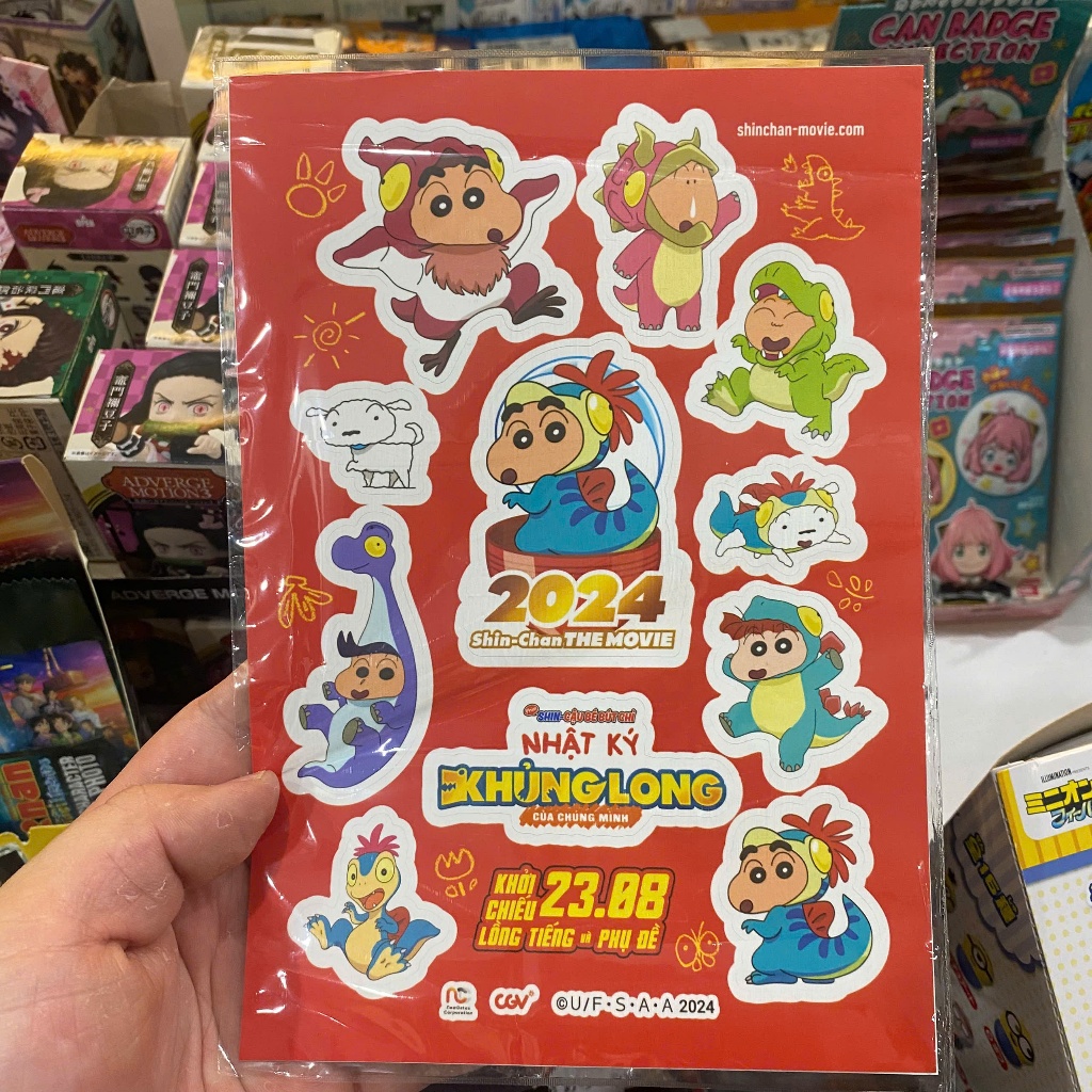 Shin sticker Set - Pencil Boy Movie: Dinosaur diary - Shin 2024 Movie ...