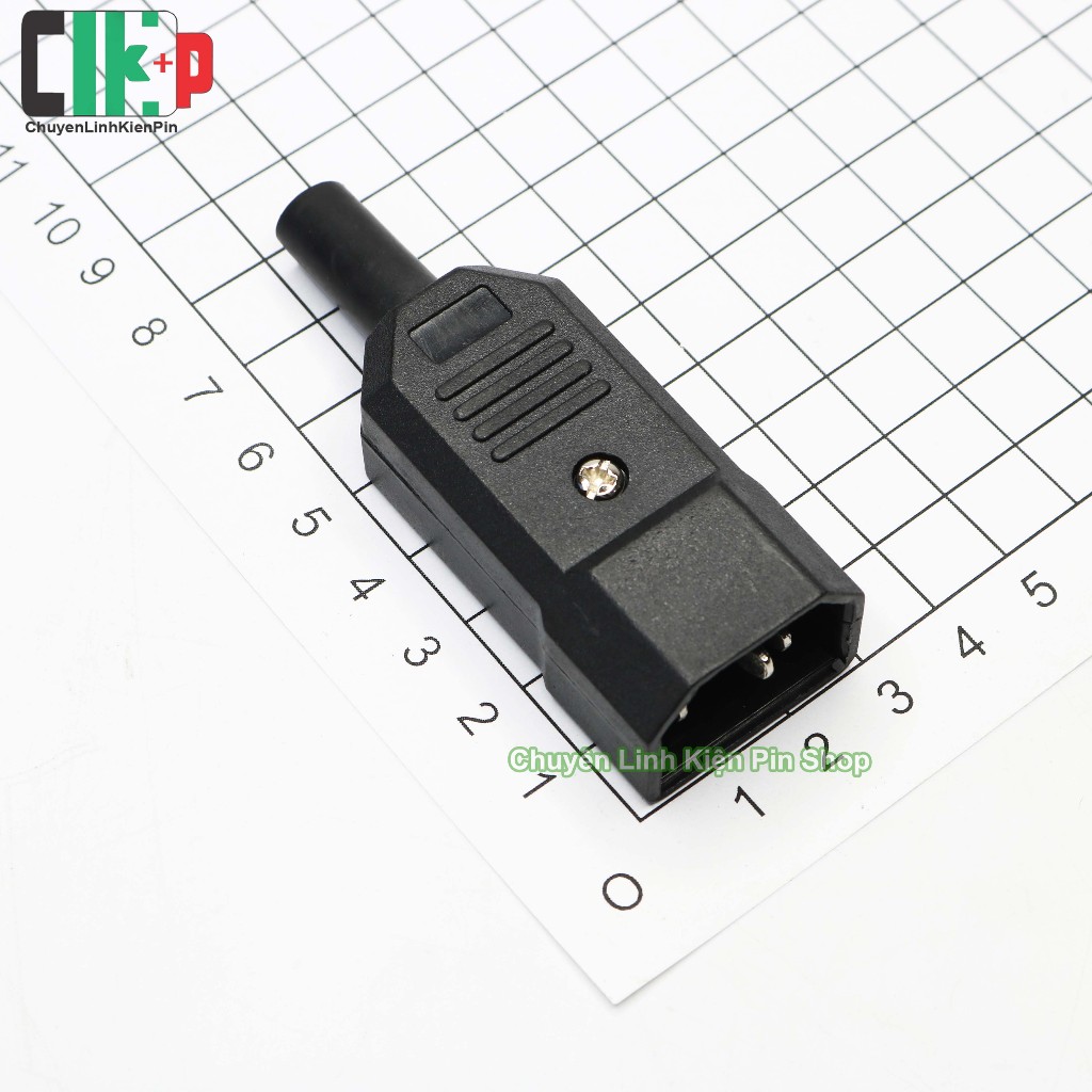 [ Male ] Power Jack head 3-pin AC power connector plug, male type ...