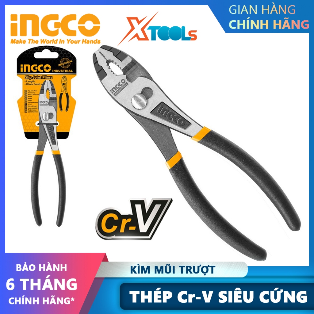 Ingco sliding nose pliers size 6" 8" 10" clamping pliers with rust-free ...