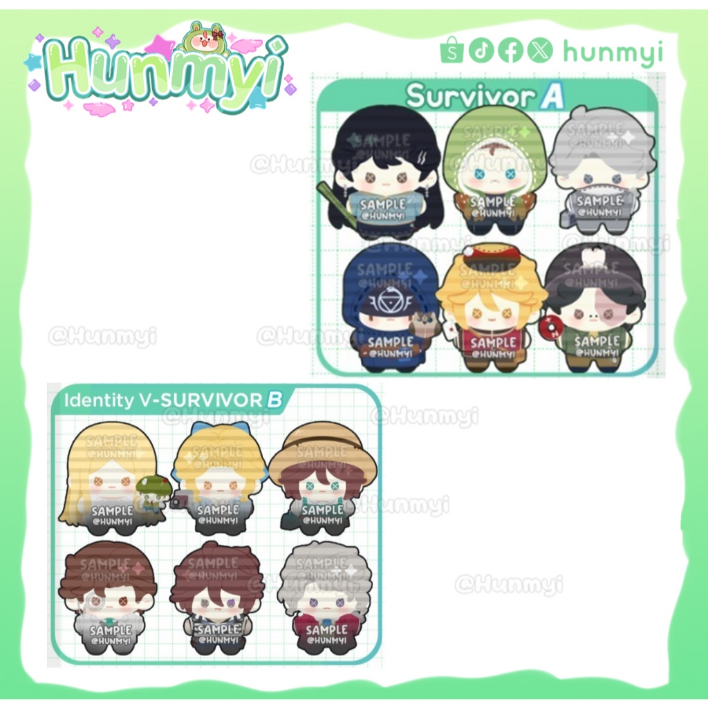 [Identity V] GACHA/Random tiny 3cm mini Standee | By Hunmyi | Shopee ...