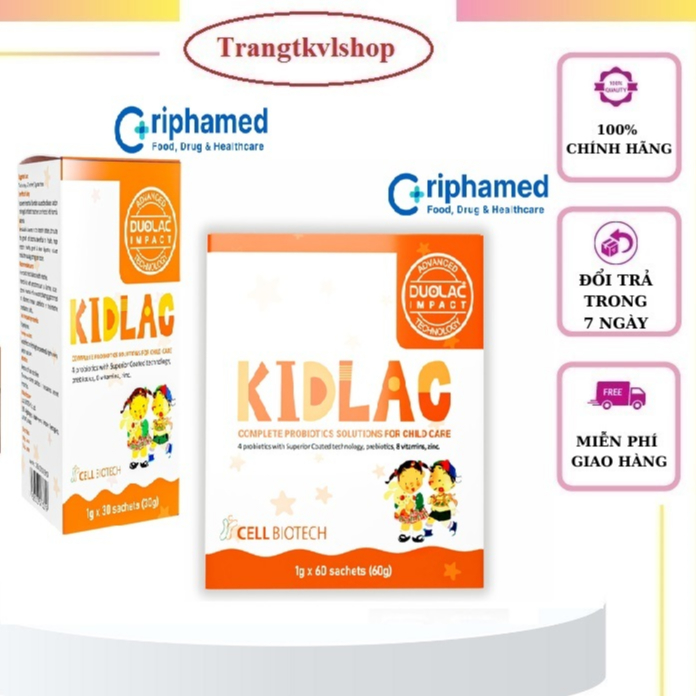 Kidlac probiotics to support digestion for children, box of 60 packs ...