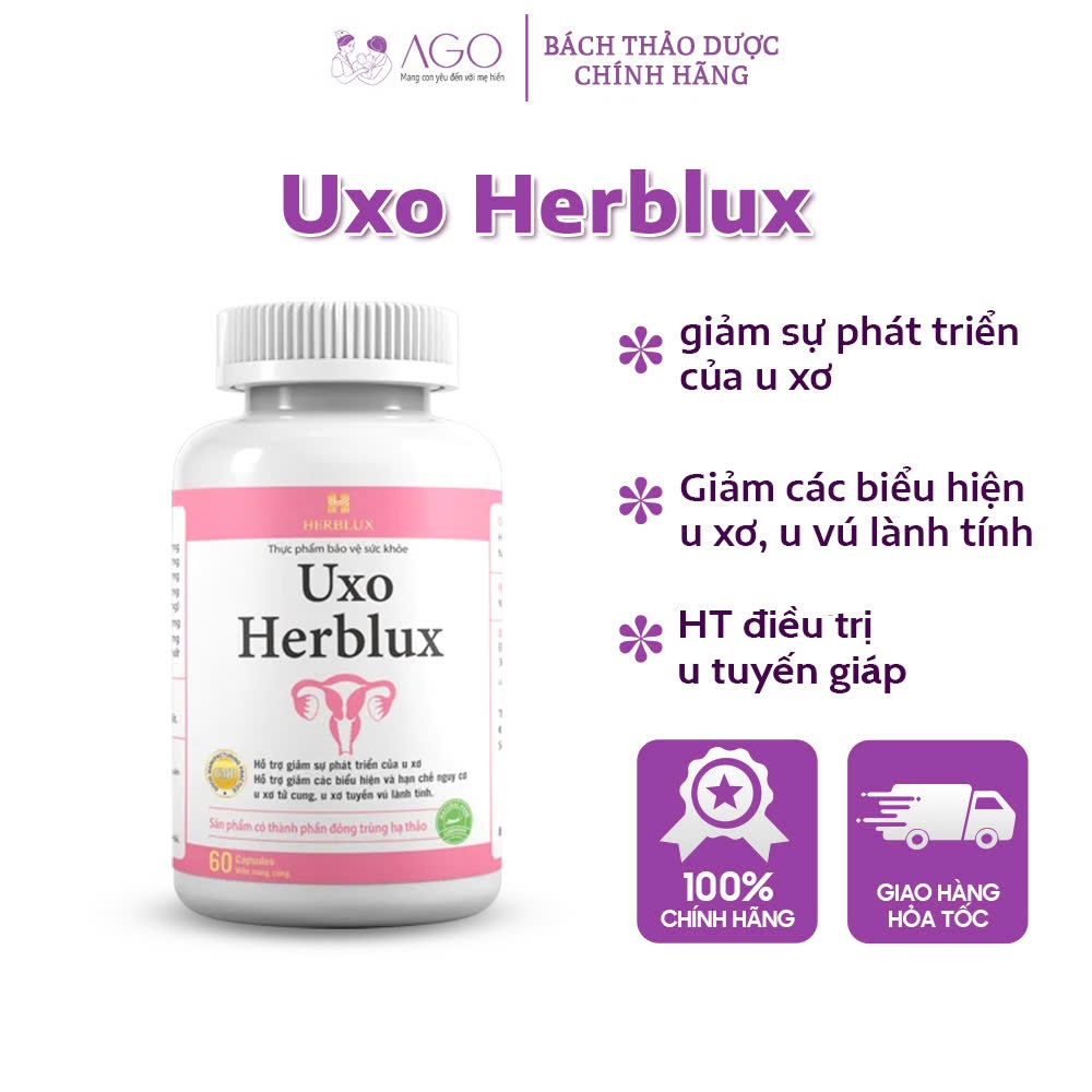 Uxo Herblux fibroids reduction pills dissolve uterine fibroids, cysts ...