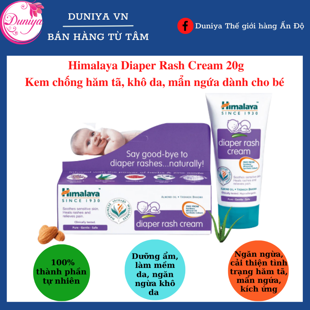 Himalaya Diaper Rash Cream to reduce Diaper Rash, dry skin, and rashes ...