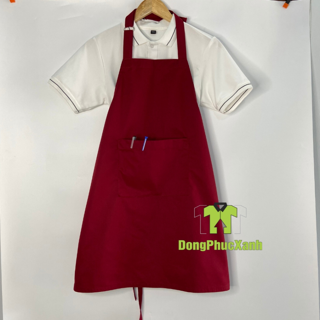 Red Apron as a High-Quality Uniform | Shopee Malaysia