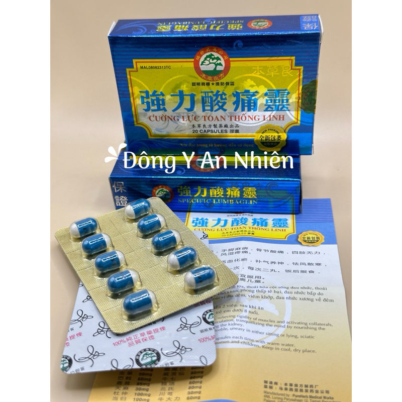(GENUINE) Strength TOAN THUONG LINH Box of 20 Bone and Joint Support ...