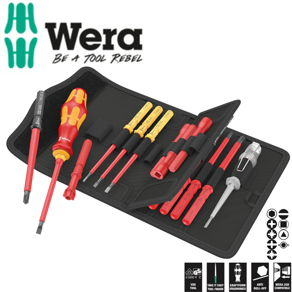 Kraftform Kompakt VDE 18 Universal 1 Wera 18-piece insulated screwdriver set 05006613001 ...