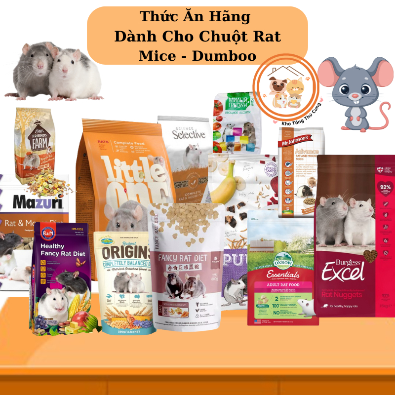 Trial package of 100g of brand food for Rat, Lice, Dumboo, fattening ...