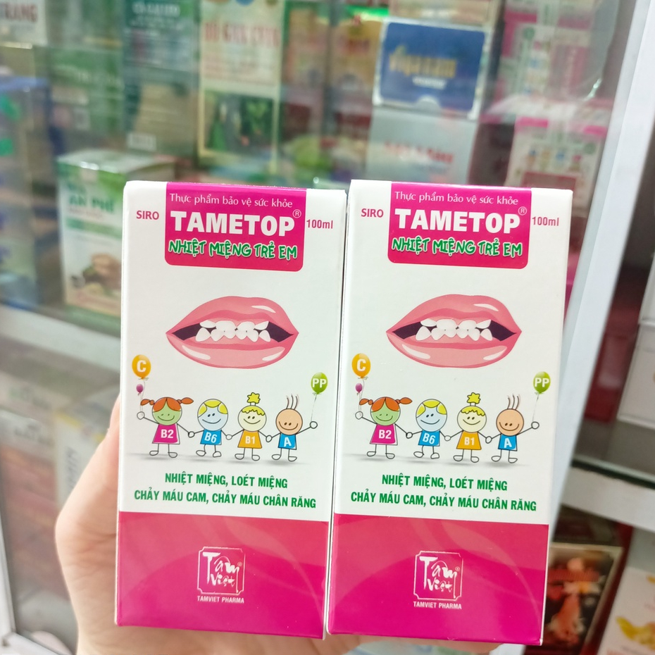 Tametop mouth ulcer syrup - Reduces mouth ulcers, nosebleeds, bleeding ...