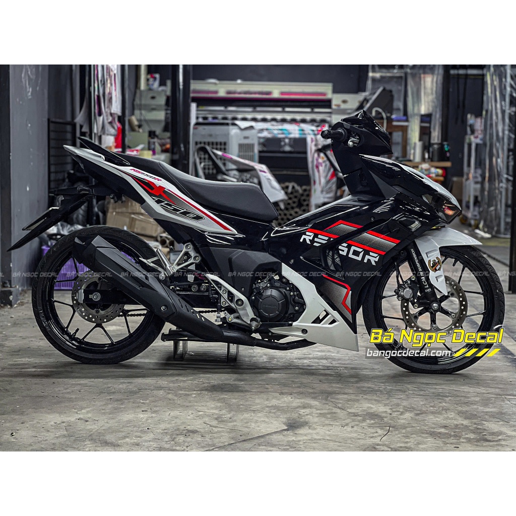 Removable STICKER RS150R WINNER X V3 CAR STICKER RED WHITE BLACK 2024 ...