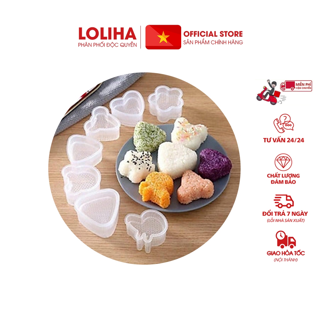 Freeshipxtra+ Set of 7 silicone rice molds (TYPE OF 7 - SILICON TYPE ...