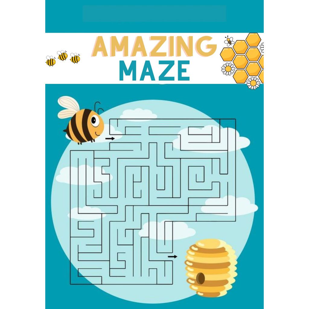 Basic English practice exercises "Amazing Maze" include clear color ...