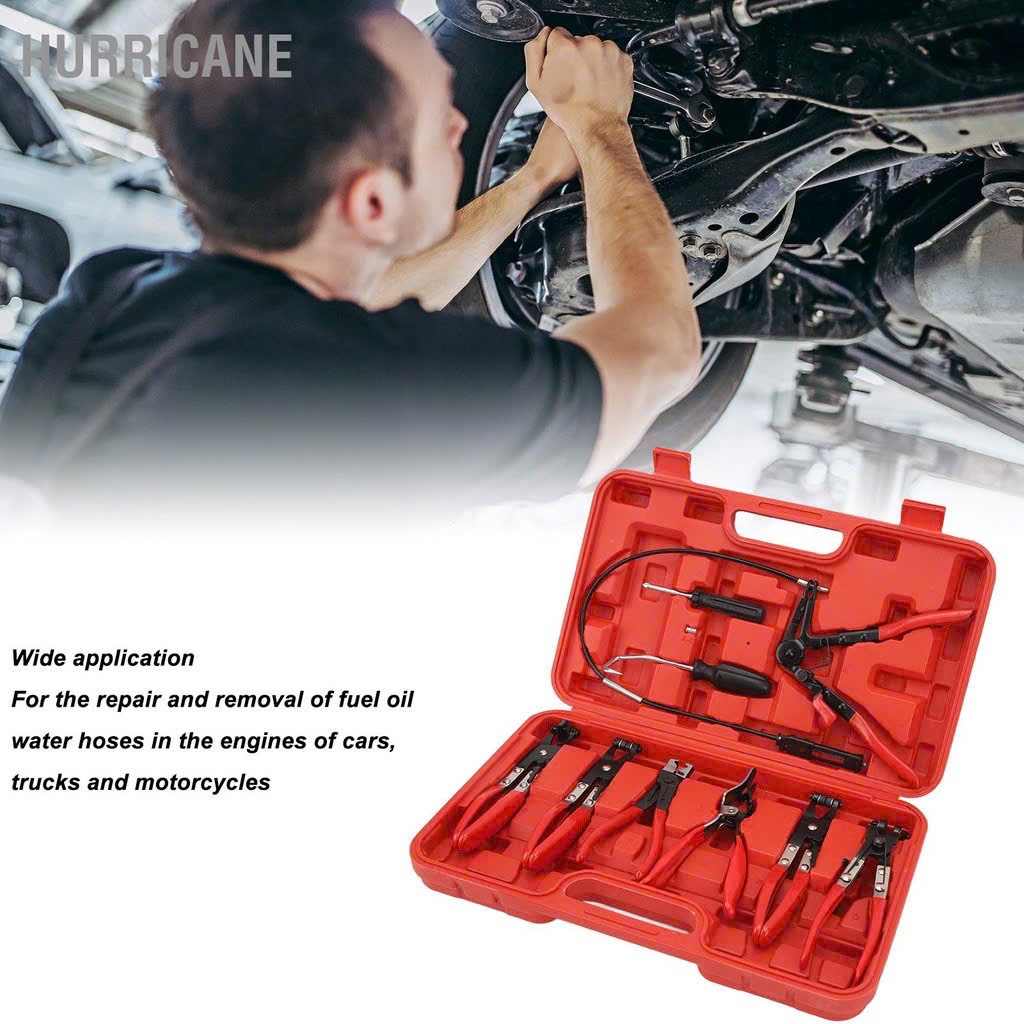 9-piece Pipe Clamp Removal Pliers Set, Wire Clamp Removal Pliers Car ...