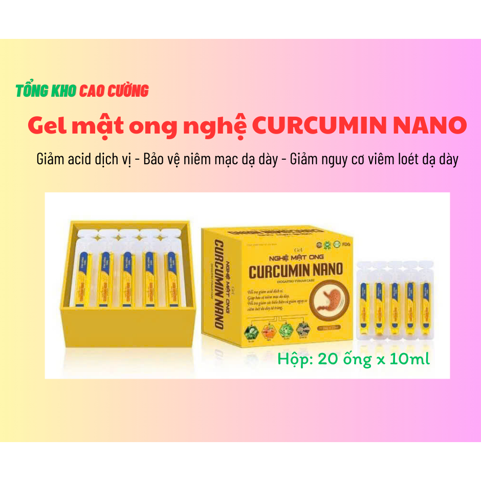 Curcumin NANO Stomach Gel - Honey Turmeric Gel - Reduces gastric reflux, flatulence, heartburn ...