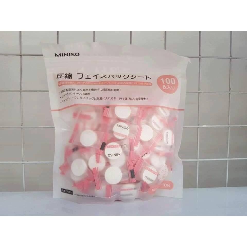 Miniso 100v compressed paper mask | Shopee Malaysia
