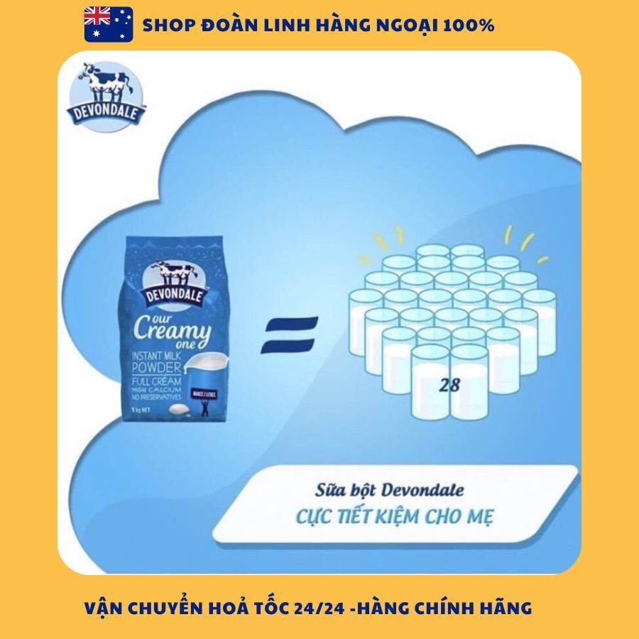 Devondale whole milk powder 1kg bag, Australian standard air travel ...