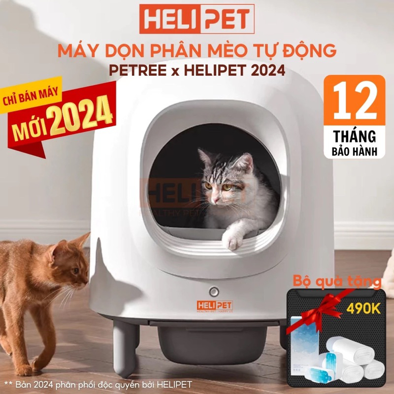 [LIQUIDATION 2024] PETREE x HeLiPet Automatic Cat Poop Cleaner, Wifi ...