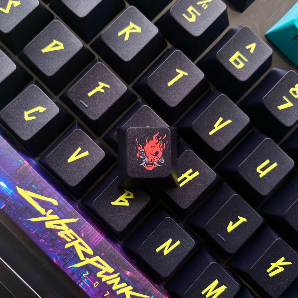 |Keycap Keycap| Cyberpunk 2077 sideprint - Profile cherry, PBT for ...