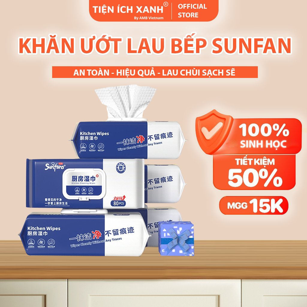 Sunfan multi-purpose kitchen towel, kitchen wet towel to super clean stubborn grease stains ...