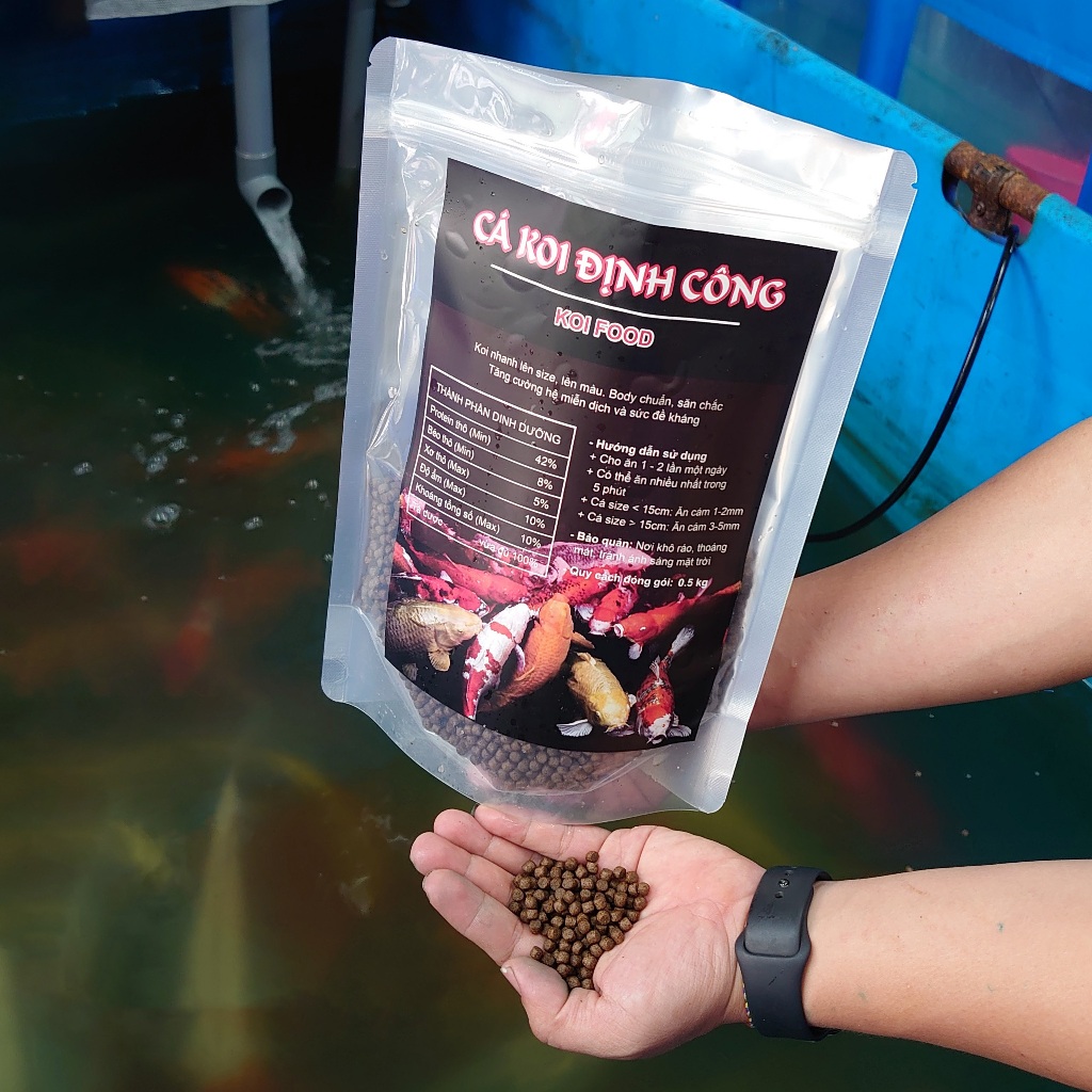 Koi FISH Bran, 6mm large grain aquarium fish (For fish size > 20cm ...