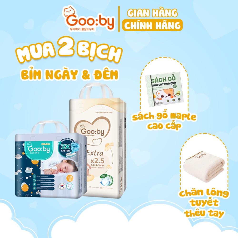 (Gift Combo) 2 bags of Gooby Extra and Premium diapers/diapers, soft ...