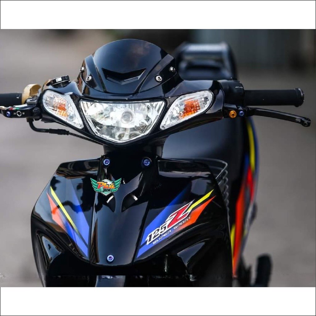 Yaz 125 black and blue car decal (A) | Shopee Malaysia