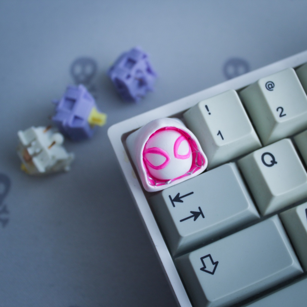 Spider Gwen Keycap - Spider Man Girlfriend Keyboard Button - Spider Man ...