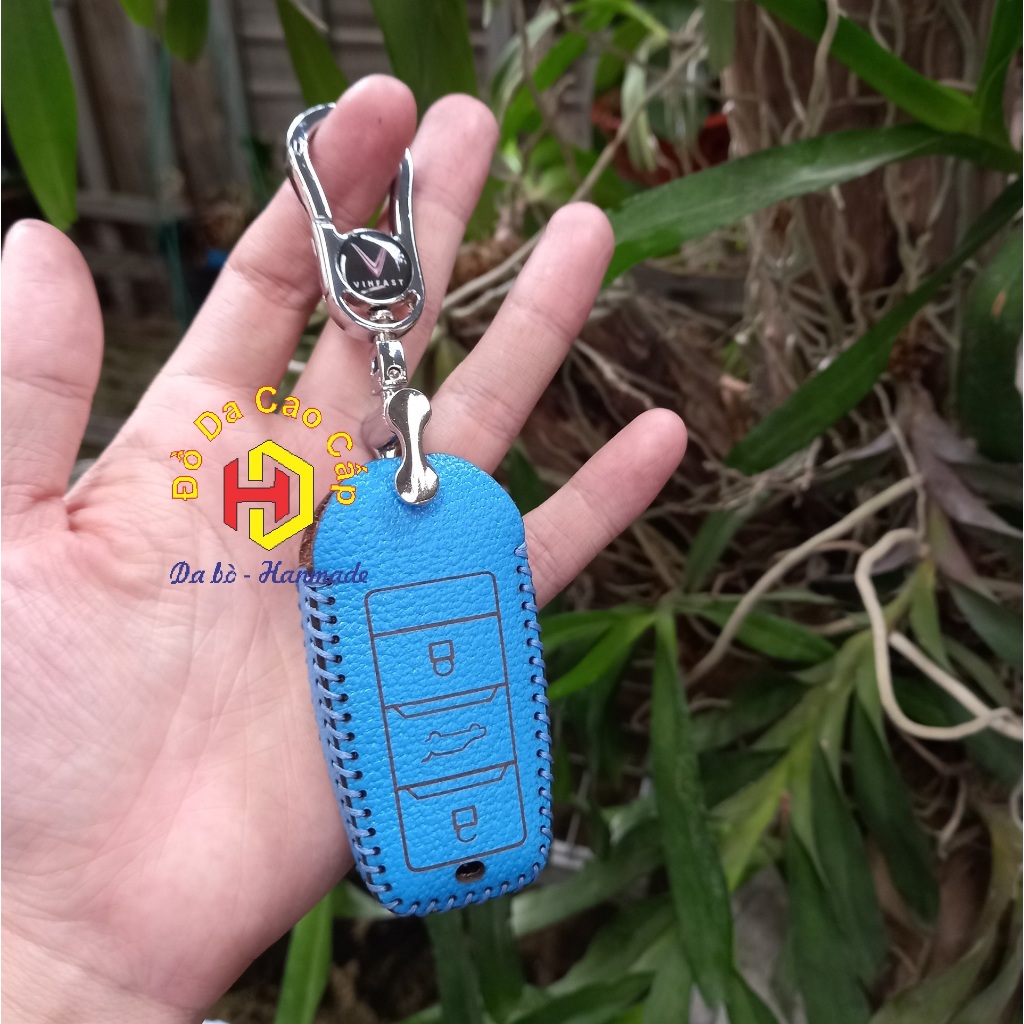 [Genuine Leather] Vinfast vf5 leather key case, vf5 electric car remote ...