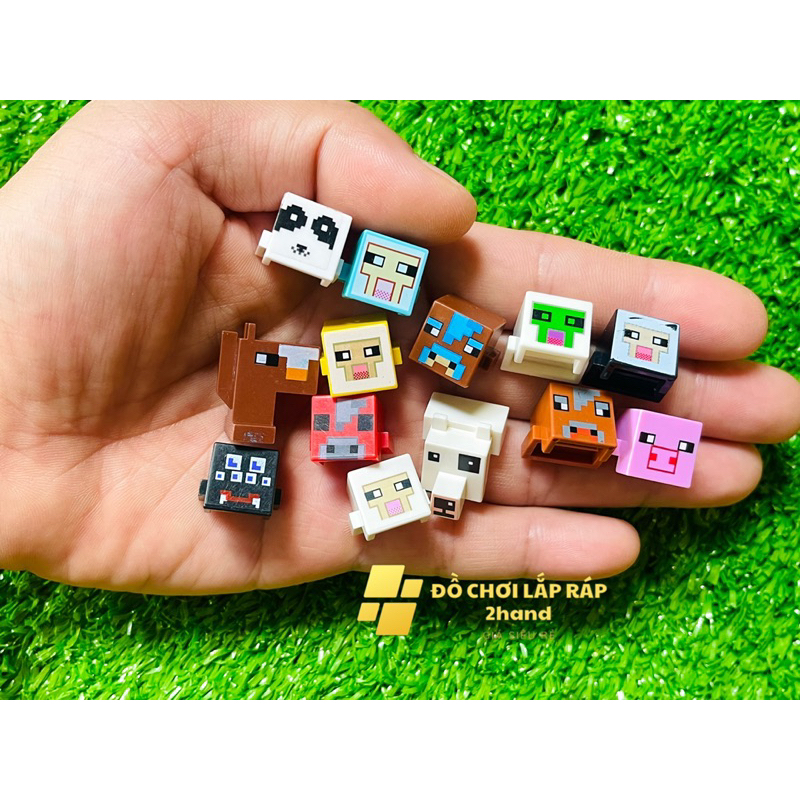 Assembly TOYS - 1 animal head model, minecraft animal - square head ...