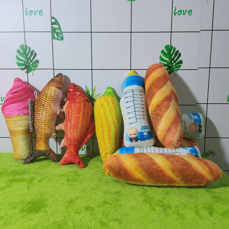 Stuffed BREAD TOY SIZE 20CM TEDDY BEAR ALL TYPES OF FRUITS AND CAKES ...