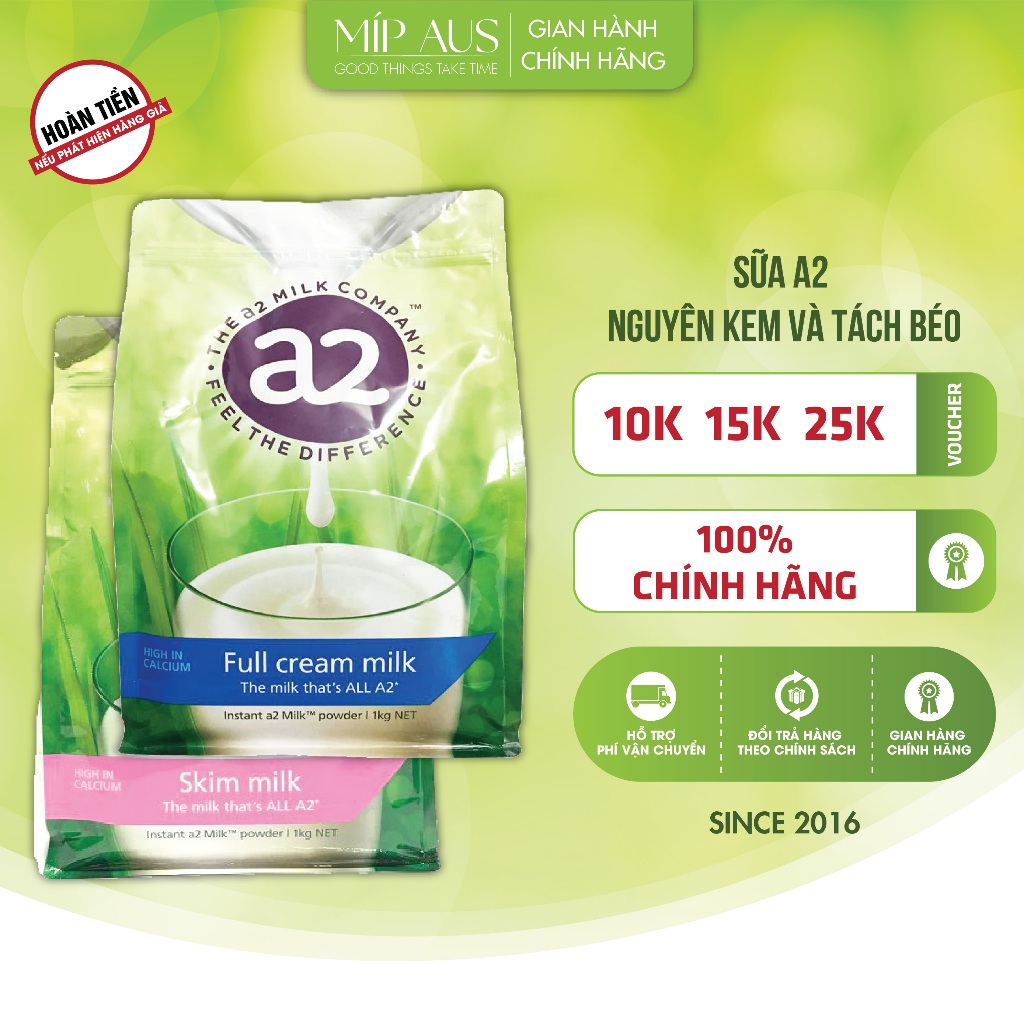 Australian A2 Milk, Whole and Skimmed Milk Powder - 1kg | Shopee Malaysia