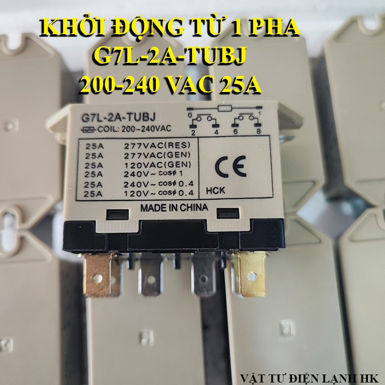 Contactor - Starter from 1 phase G7L-2A-TUBJ 220V 25A single phase 200 ...