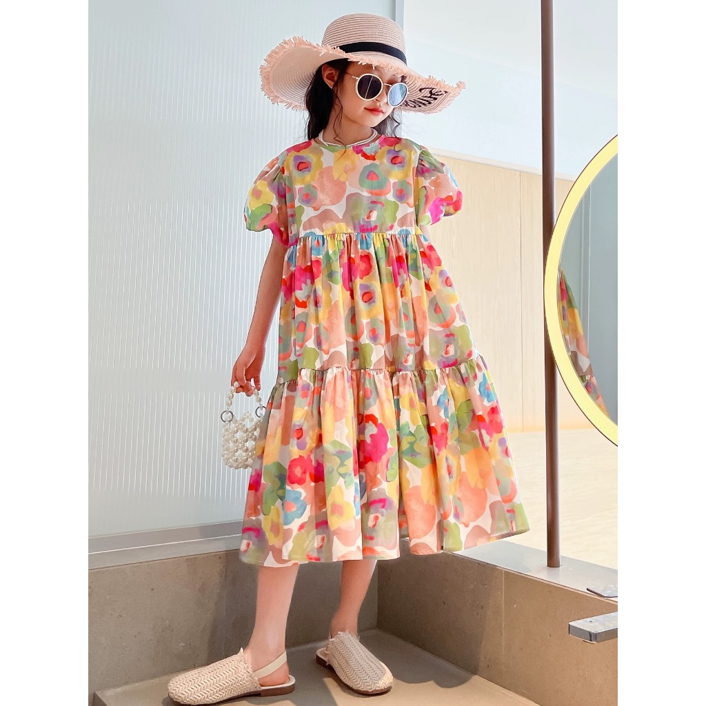 Happy Kids G41 premium maxi dress with fancy patterns for girls from 8 ...