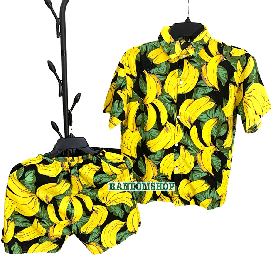 Banana beach outfits in groups, family uniforms, teambuilding | Shopee ...