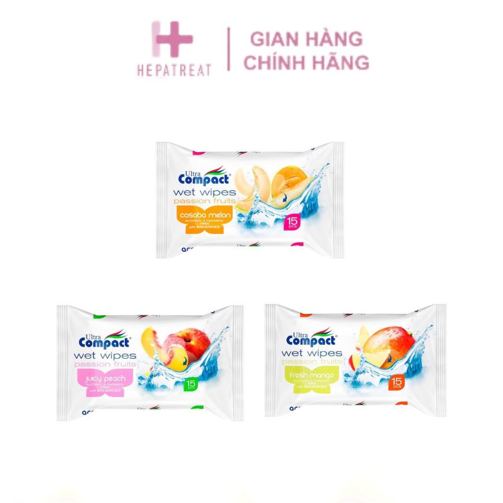Ultra Compact fruit-flavored wet tissue 15 sheets imported from Türkiye ...