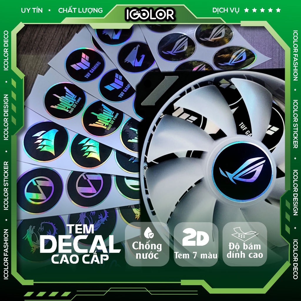 Fan Case stickers from AORUS/MSI/CORS/ROG/HOF brands | Shopee Malaysia