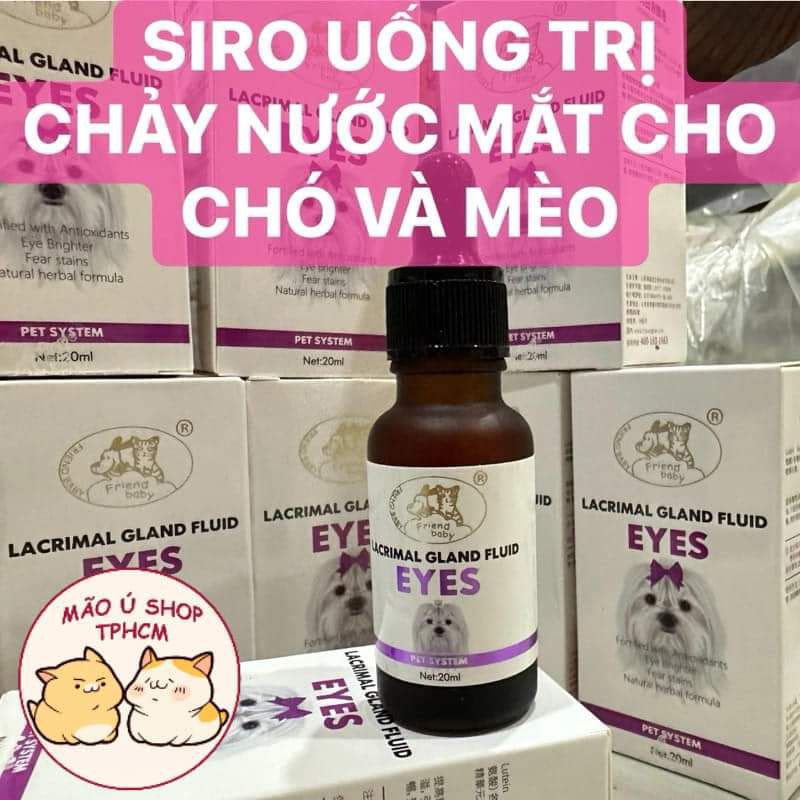 Siro DRINK TO REDUCE EYE FLOWING FOR BOTH DOGS AND CATS - LACRIMAL GLAND FLUID EYES BOTTLE 20ML ...