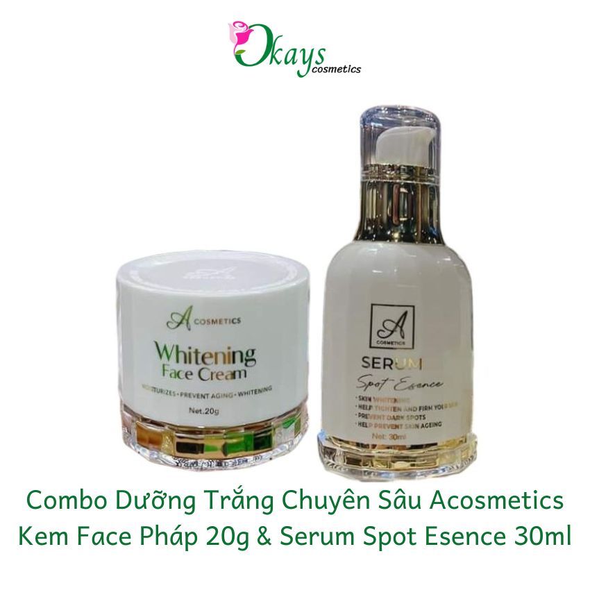 Acosmetics combo of French face cream and spot serum OK038 for ...