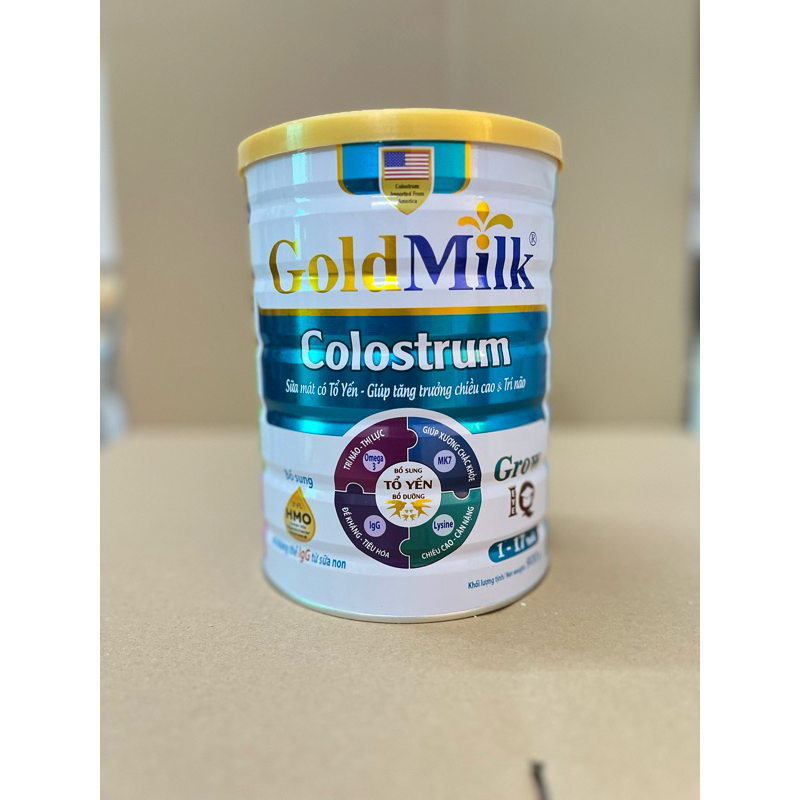 Grow IQ Goldmilk cool milk nutrition to gain weight and height for children 900gr can (Goldmilk ...