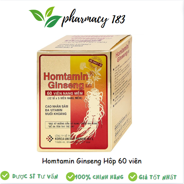 Homtamin Ginseng Korea United provides vitamins and mineral salts (12 ...