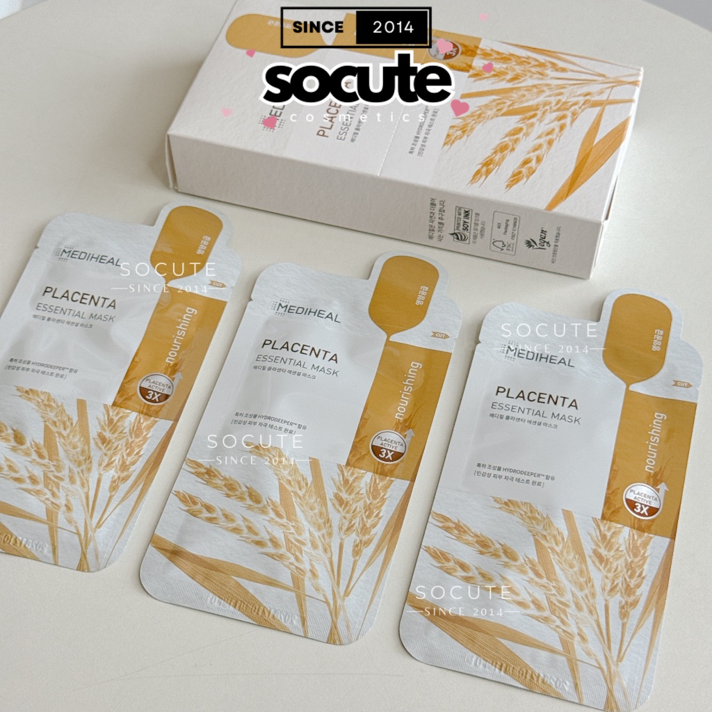 Sheep Placenta Mask helps restore skin Mediheal Placenta Essential Mask ...