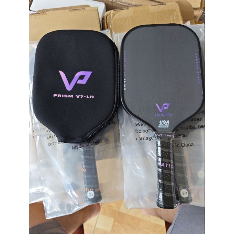 Vatic Pro Prism Pickleball racket, Carbon Fiber, Flash, V7, ONI made of ...
