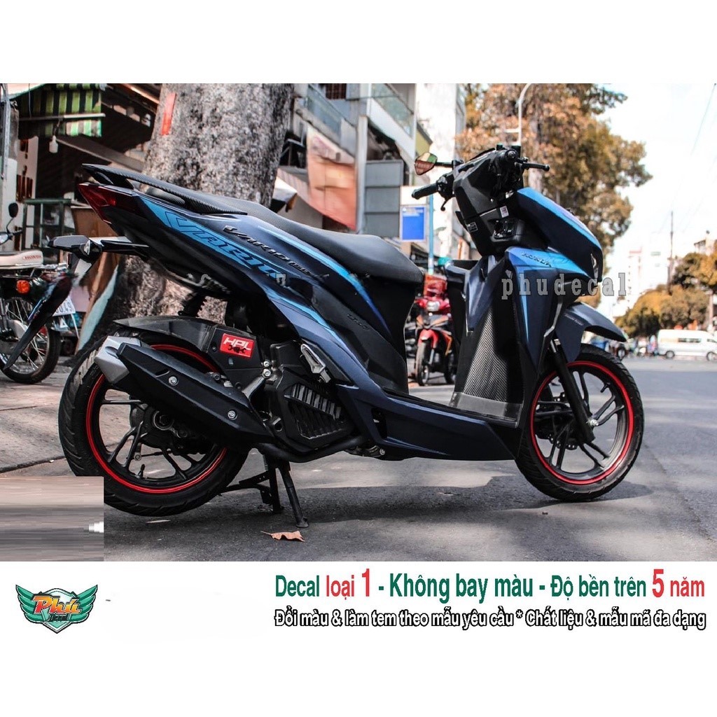 Vario car decal, black and blue, matte (A) | Shopee Malaysia